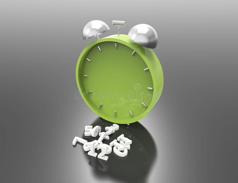 Alarm clock concept stock illustration. Illustration of concept - 59519114