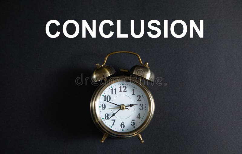 Conclusion Word by Wood Letters on Wood Background Stock Photo - Image ...