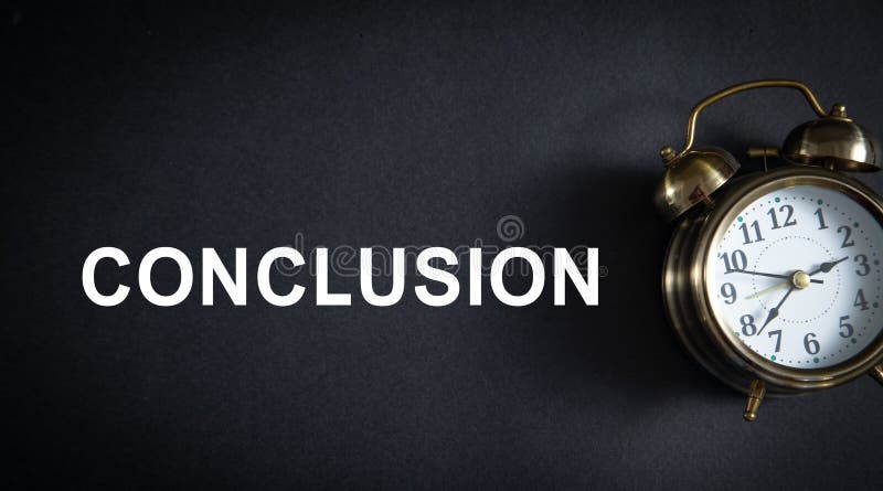 Conclusion Word by Wood Letters on Wood Background Stock Photo - Image ...