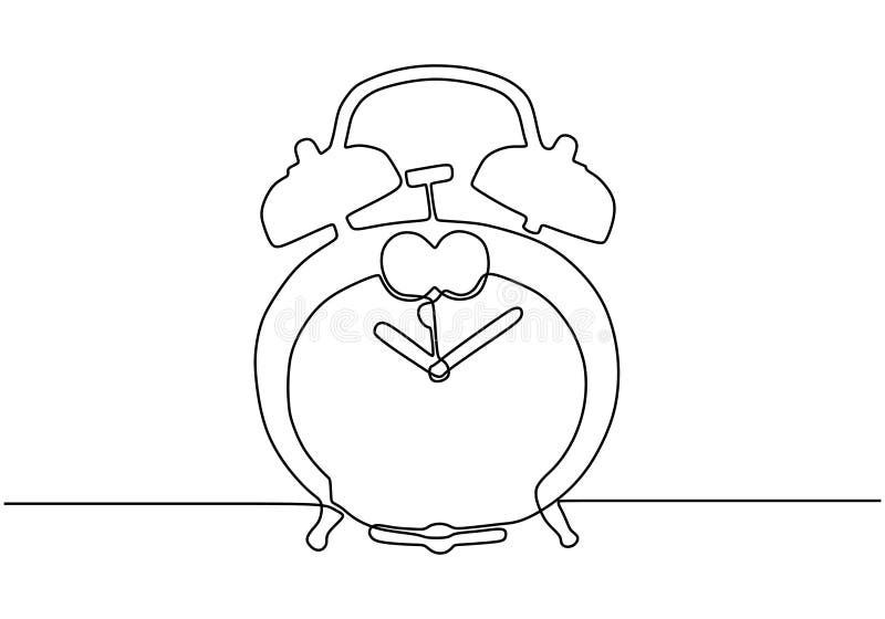 Clock One Line Drawing Stock Illustrations – 565 Clock One Line Drawing ...