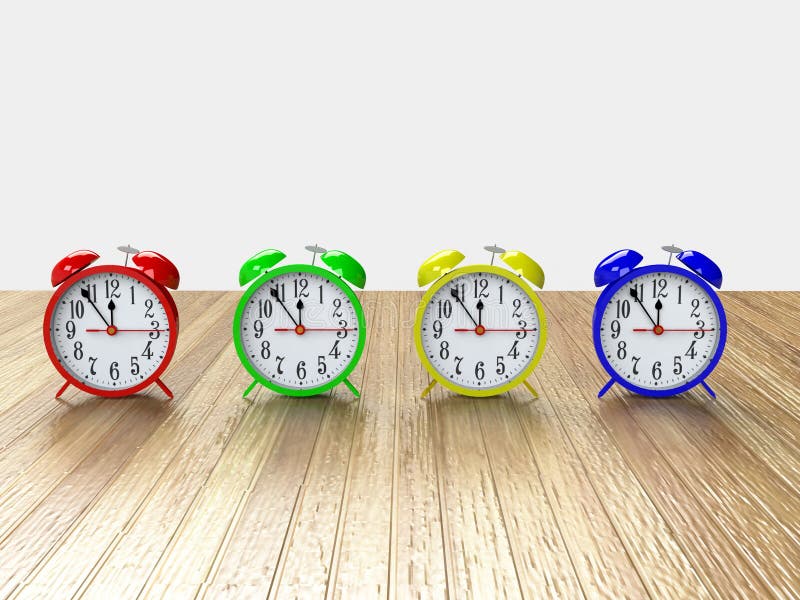 Alarm clock 3d stock illustration. Illustration of number - 46736170