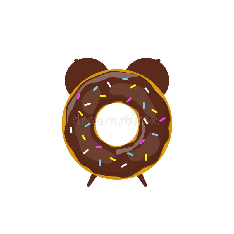 Alarm Clock Donut. Breakfast Time Stock Vector - Illustration of ...