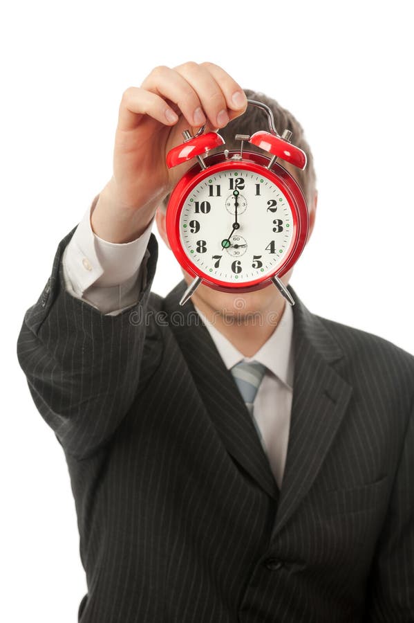 Alarm clock face stock image. Image of isolated, covered - 35896747