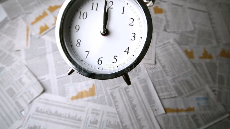 Clock with numbers falling stock image. Image of time - 3786045