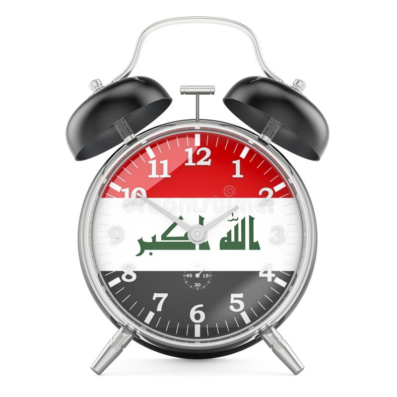 With Clock Flag Taiwan Hoisted in Character Pole Stock Vector ...