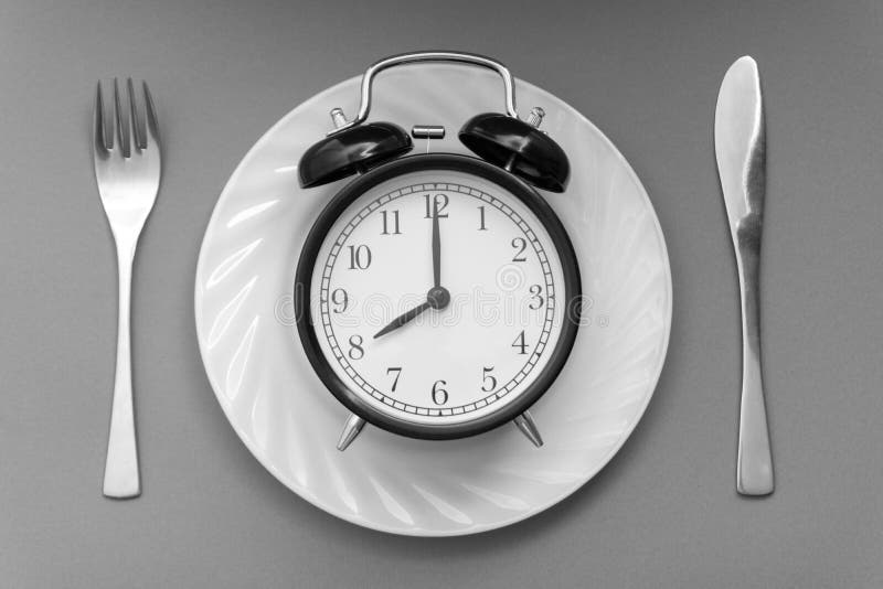 Time To Eat. Lunch Time, Breakfast and Dinner Concept. Stock Image ...