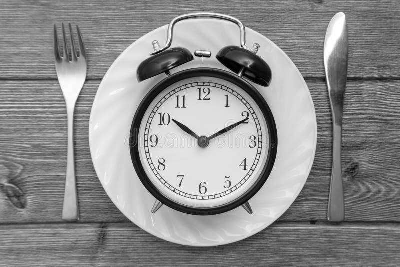 Time To Eat. Lunch Time, Breakfast and Dinner Concept Stock Photo ...