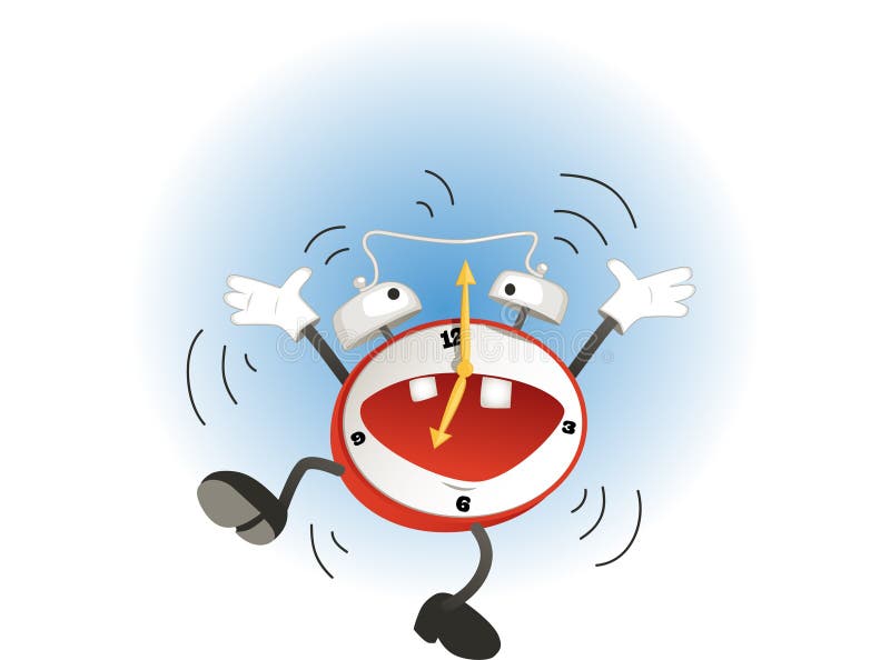 Alarm clock stock vector. Illustration of teeth, loud - 35811927