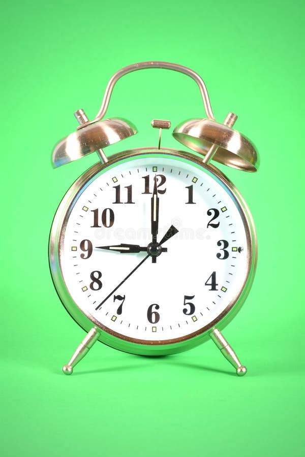 Alarm Clock Green stock photo. Image of classic, reminder - 79650622