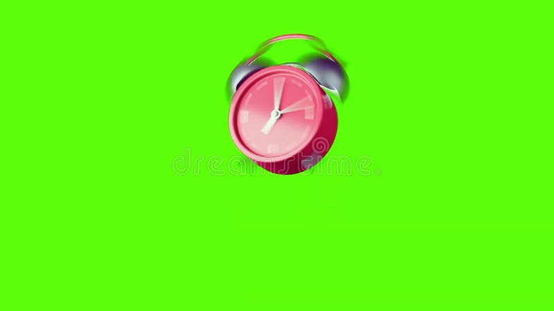 Alarm Clock on Green Background, Alarm Ringing Clock VFX Green Screen ...