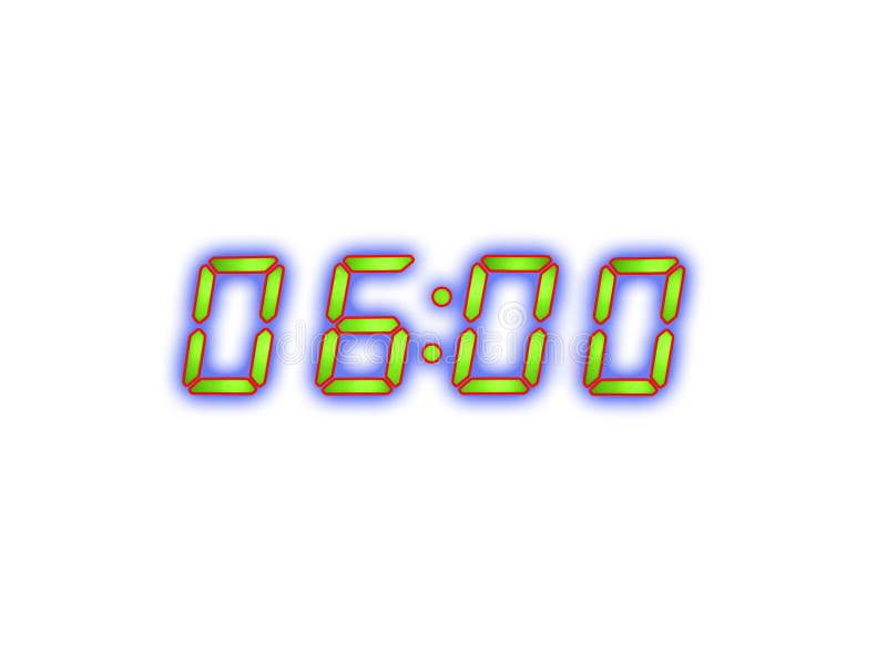 Alarm Clock with Green Digits Stock Illustration - Illustration of ... Alarm Clock with Green Digits Stock Illustration - Illustration of ...