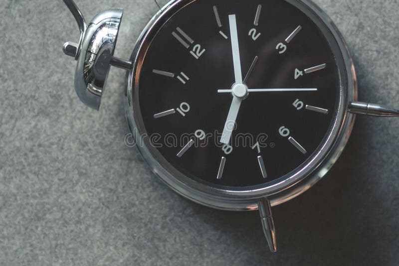 Alarm Clock on Table. Start Work Concept. Stock Photo - Image of waking ...