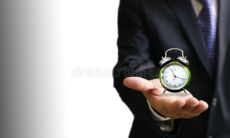 Alarm clock on hand stock image. Image of alarm, concept - 28923717