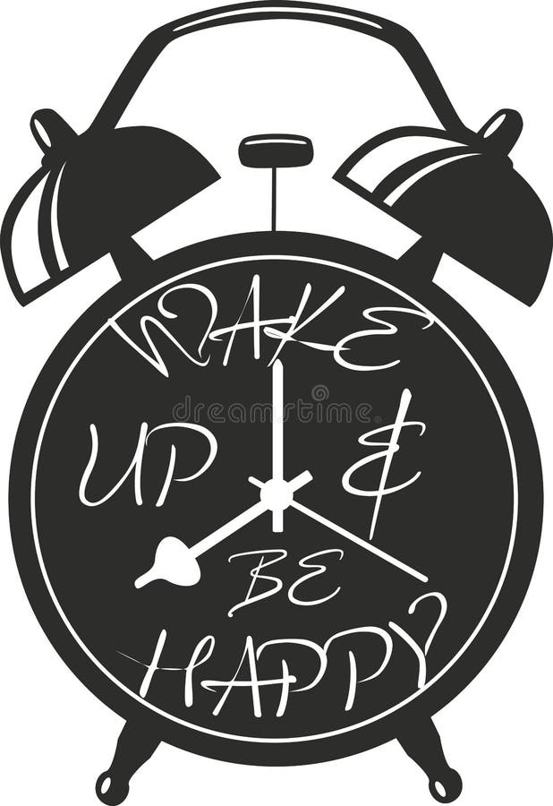 Alarm clock stock vector. Illustration of paper, poster - 59731842