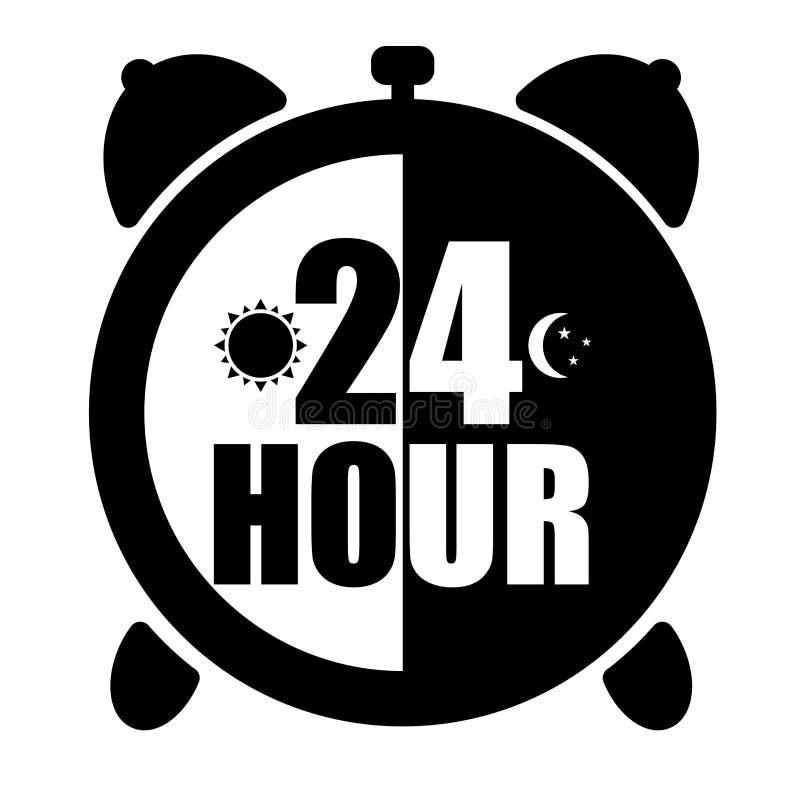 24 Hour Clock Face Stock Illustrations – 1,461 24 Hour Clock Face Stock ...
