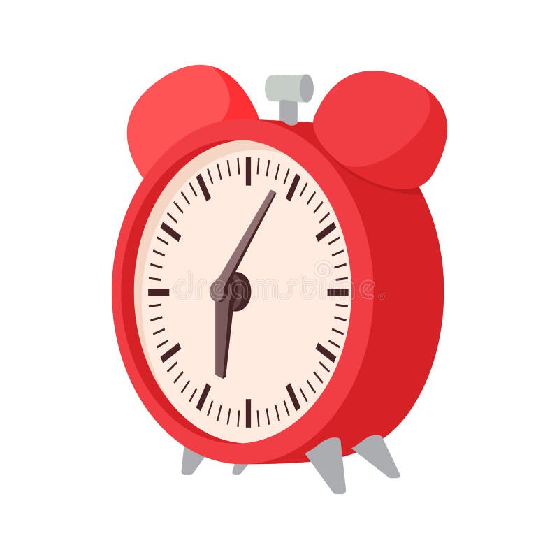 Red Alarm Clock Icon Cartoon Style Stock Illustrations – 860 Red Alarm ...