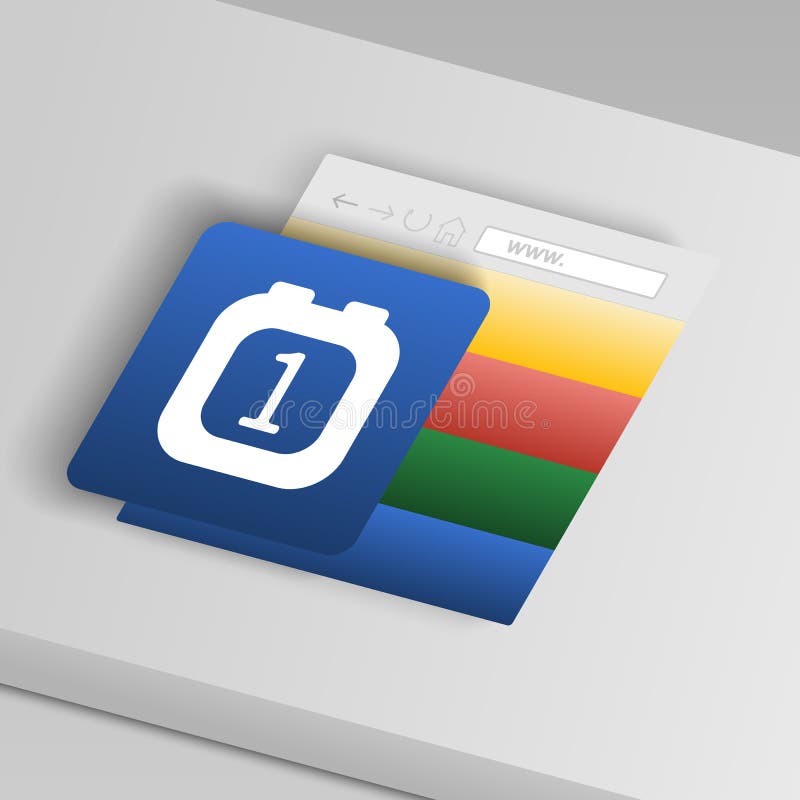 Alarm Clock Icon. from Collection Button Icons Stock Illustration ...