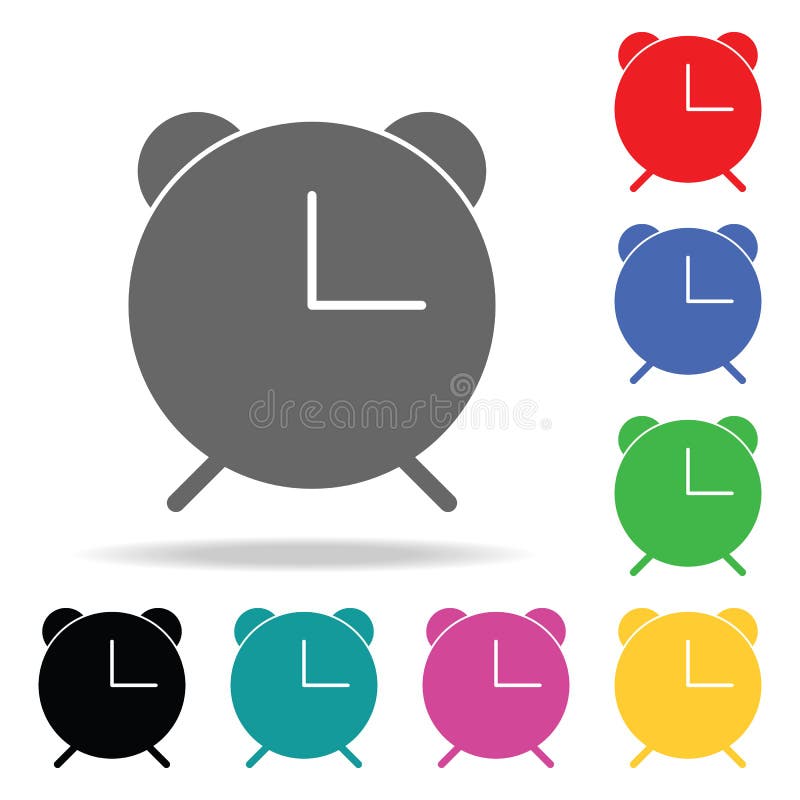Alarm Clock Icon. Elements in Multi Colored Icons for Mobile Concept ...