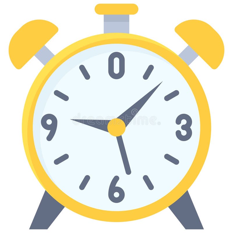 Alarm Clock Icon, High School Related Vector Illustration Stock Vector ...