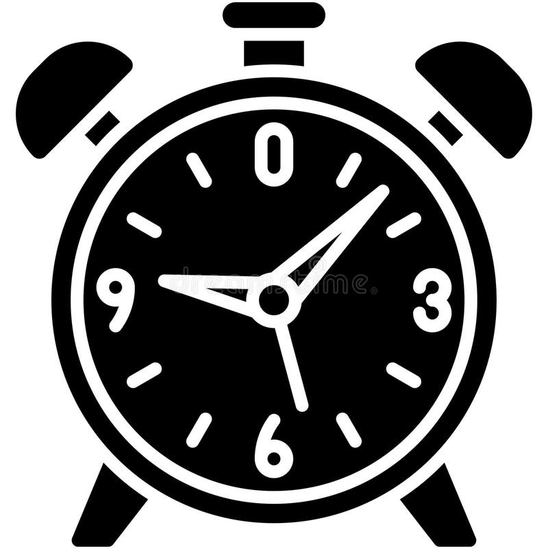 Alarm Clock Icon, High School Related Vector Illustration Stock Vector ...