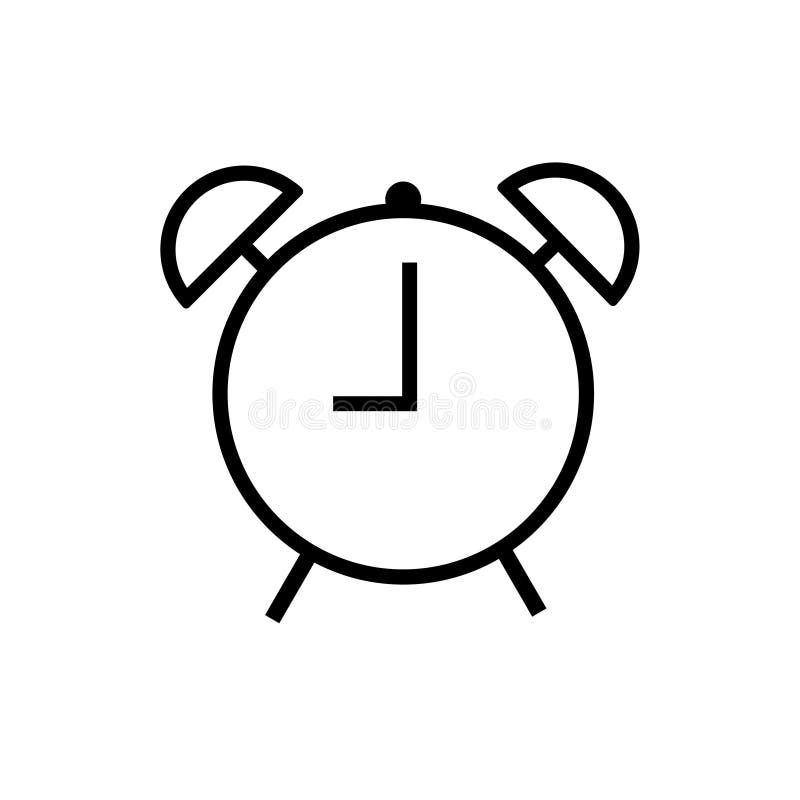 Alarm Clock Icon on Legs Vector Illustration Stock Vector ...