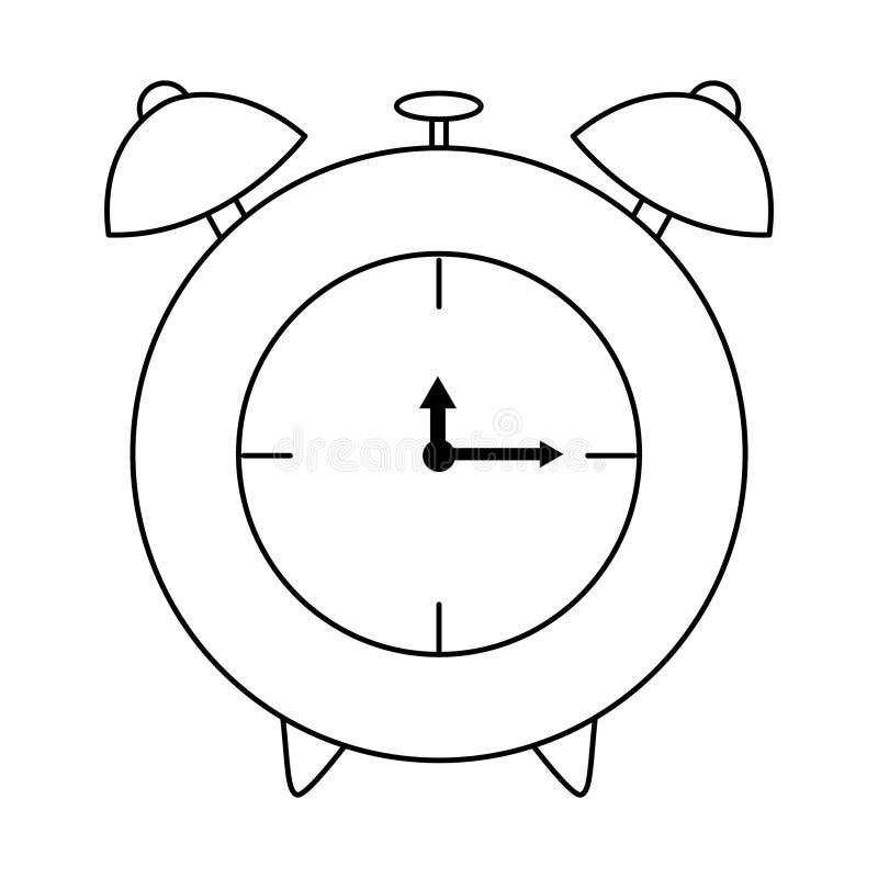 Alarm Clock Icon. Linear Alarm Clock Icon Stock Vector - Illustration ...