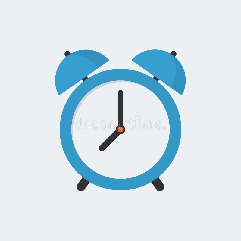 Alarm Clock Icon, Modern Minimal Flat Design Style, Vector Illustration ...