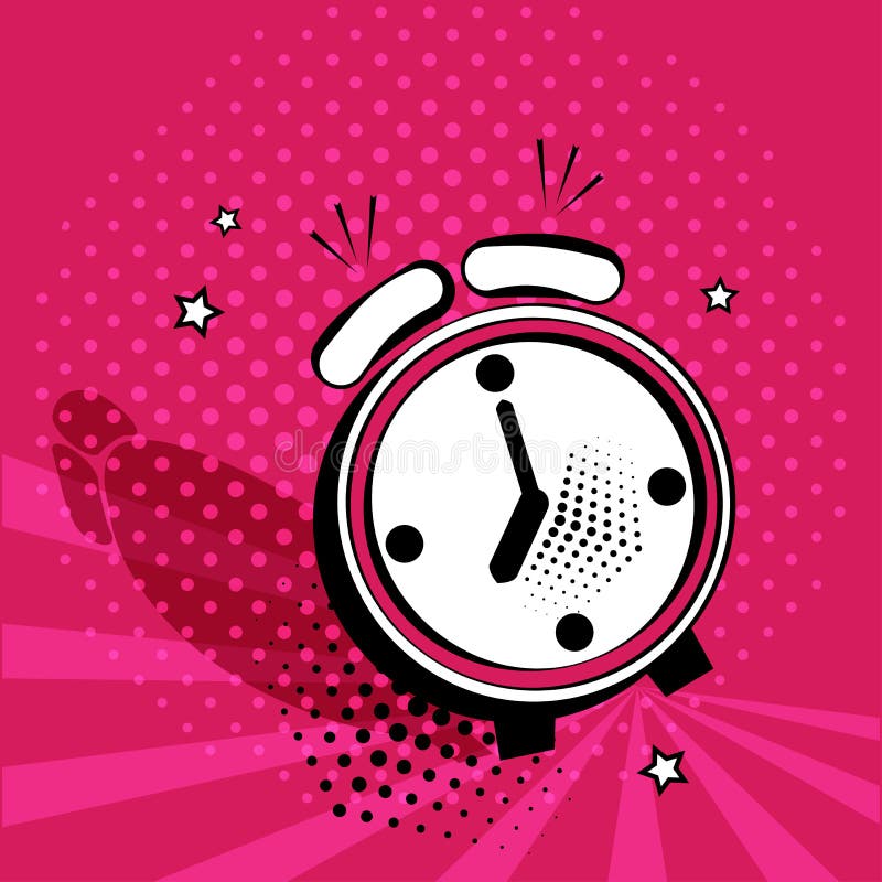 Pink Alarm Clock Icon Cartoon Style Stock Illustrations – 211 Pink ...