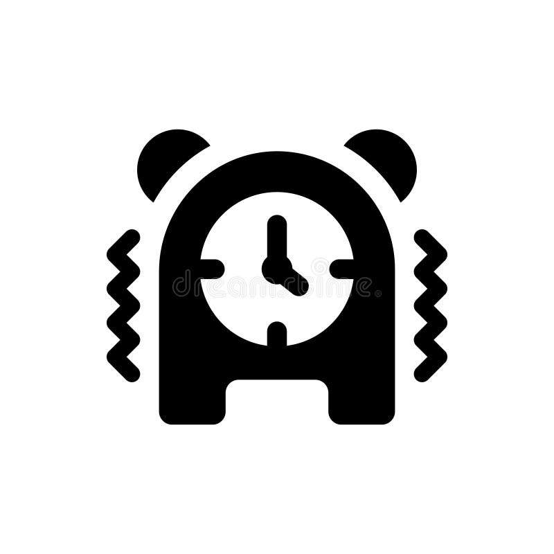 Alarm clock icon stock vector. Illustration of vector - 218947237