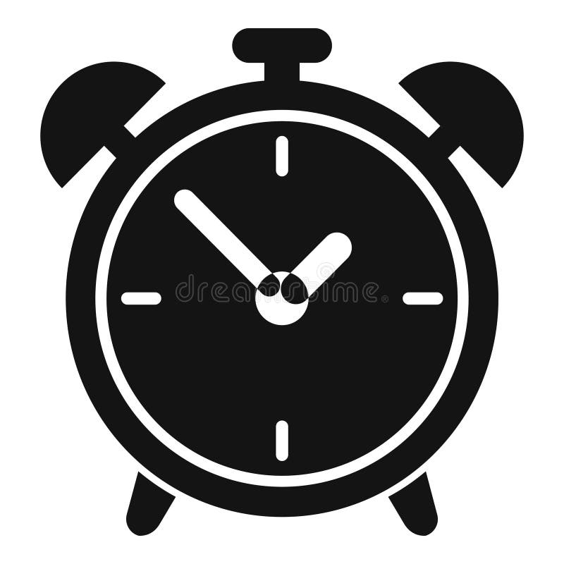 Alarm Clock Icon Simple Vector. Office Time Stock Illustration ...