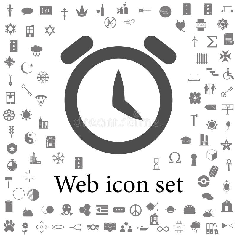 Alarm Clock Icon. Web Icons Universal Set for Web and Mobile Stock ...