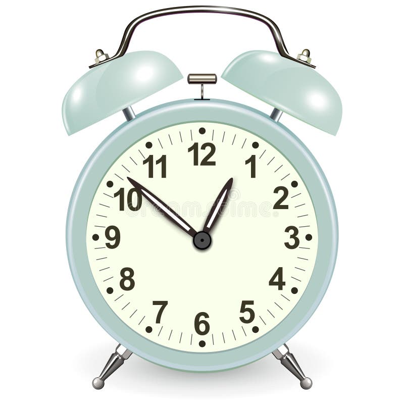 Alarm Clock Isolated, Retro Vintage Style Icon, Old Style Design Stock ...