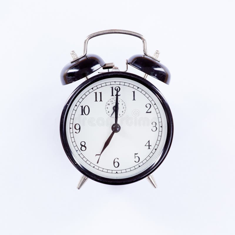 Only Time Will Tell. an Alarm Clock Isolated on White. Stock Image ...