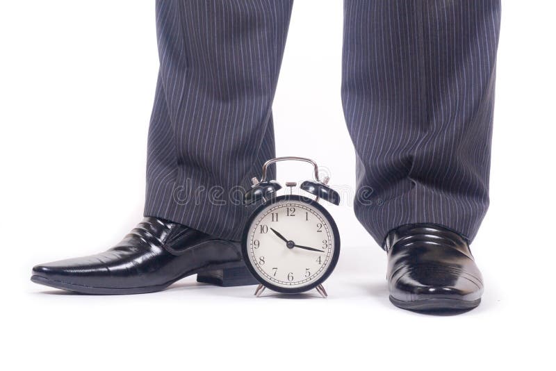 Alarm clock and legs stock image. Image of black, hourhand - 27459073