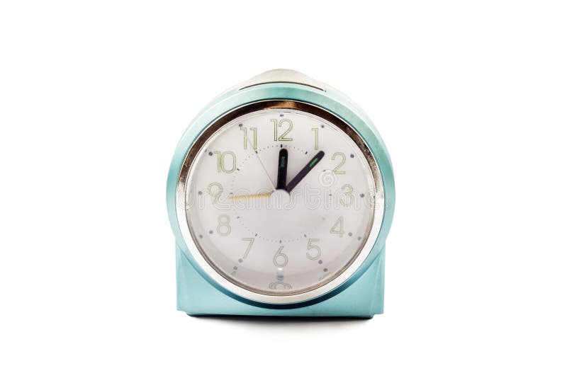 Alarm clock stock image. Image of chrome, white, hour - 30797243