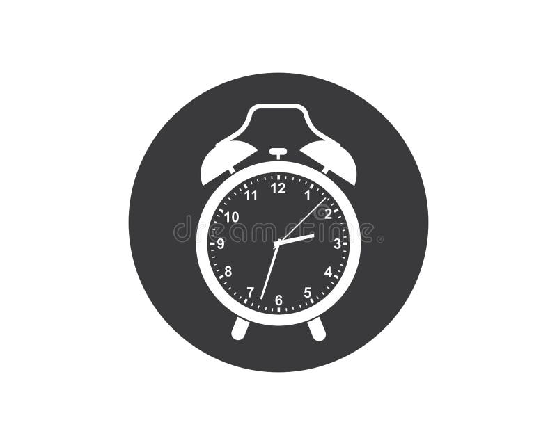 Alarm Clock Logo Icon Illustration Design Vector Stock Vector ...