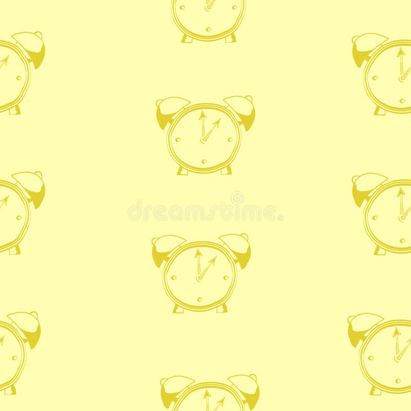 Alarm clock pattern stock vector. Illustration of circle - 78835465