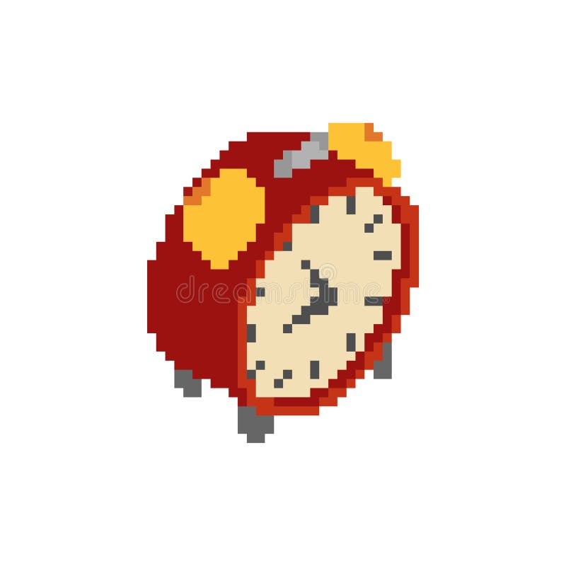 Vector Pixel Art Alarm Clock Stock Vector - Illustration of alarm ... Vector Pixel Art Alarm Clock Stock Vector - Illustration of alarm ...