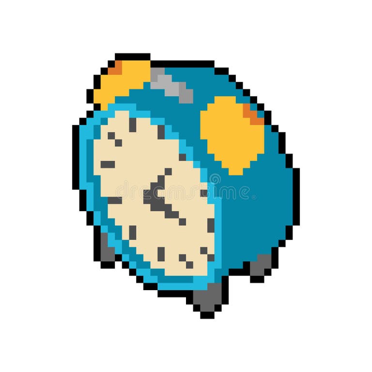 Clock Pixel Art Style Stock Illustrations – 245 Clock Pixel Art Style Stock Illustrations ...