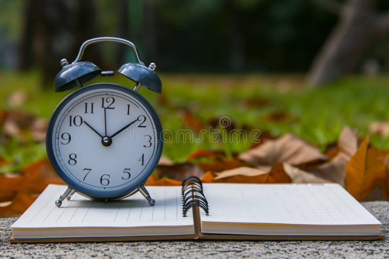 Alarm Clock at 9 am/PM, Customizable Space for Text Ideas Stock ...