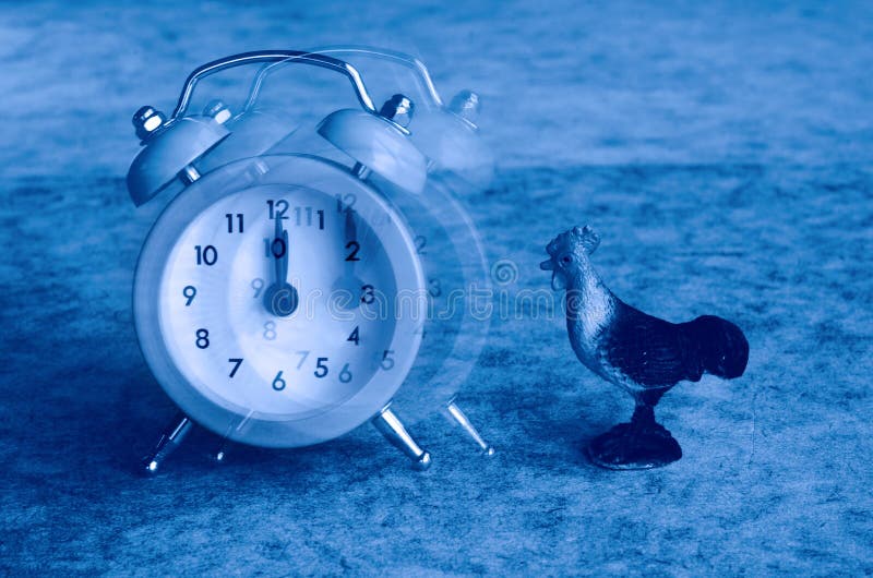 Alarm Clock Point at 12:00 Take Off Stock Photo - Image of indoors ...