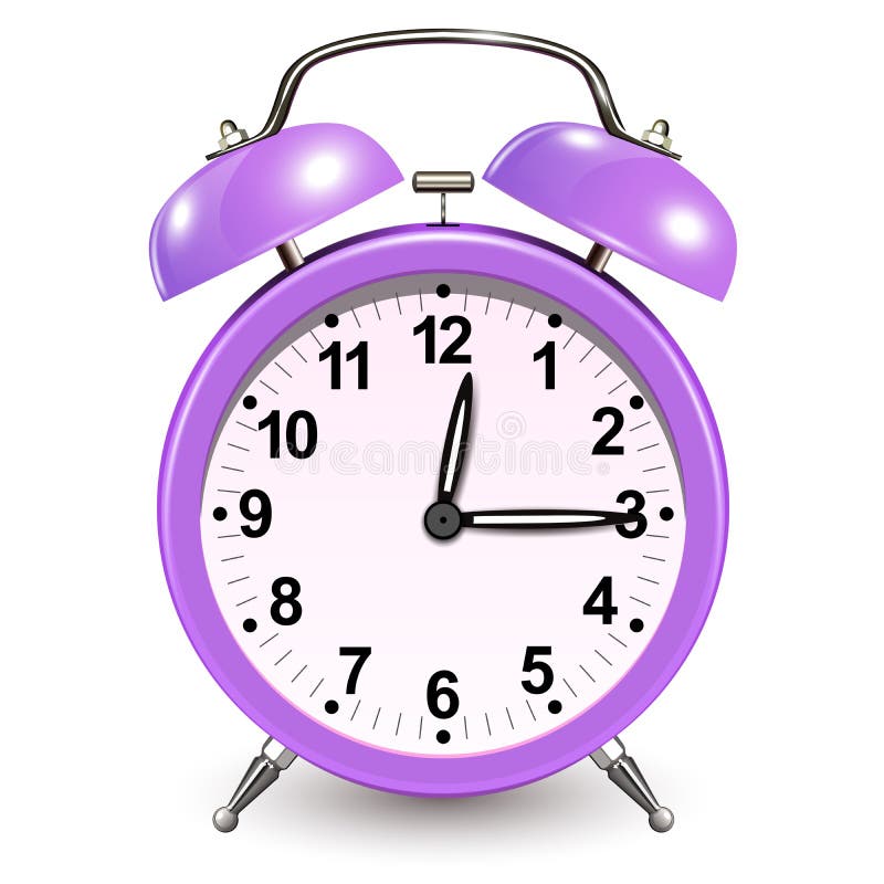 Alarm Clock Colortime Purple Pylones