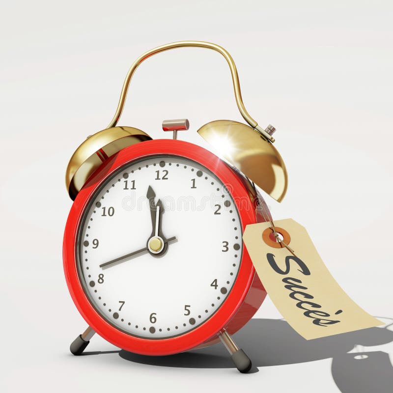 Time for success stock illustration. Illustration of alarm - 101618779