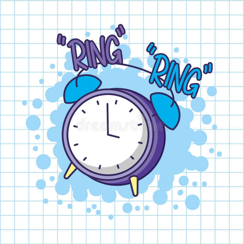 Alarm Clock Ringing Cartoon Stock Vector - Illustration of classroom ...