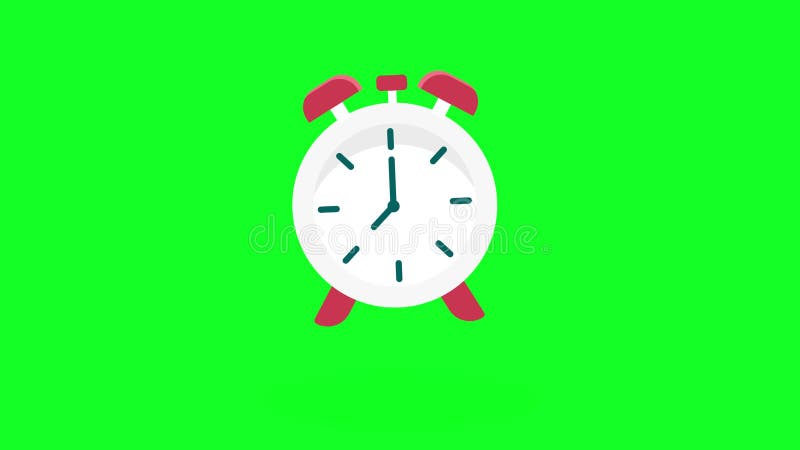 Alarm Clock Ringing Ringing Ringing Jump Greenscreen Stock Footage ...