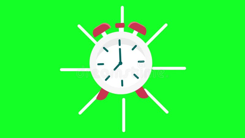 Alarm Clock Ringing Ringing Ringing Jump Greenscreen Stock Footage ...