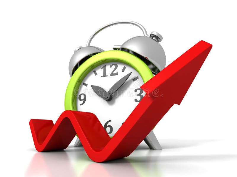 Red Concept Clock Dial with Around Arrow Stock Illustration ... Red Concept Clock Dial with Around Arrow Stock Illustration ...