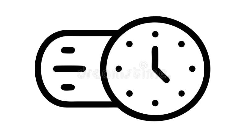 Alarm Clock Set Time Icon, for Reminders and Appointments, Vector ...