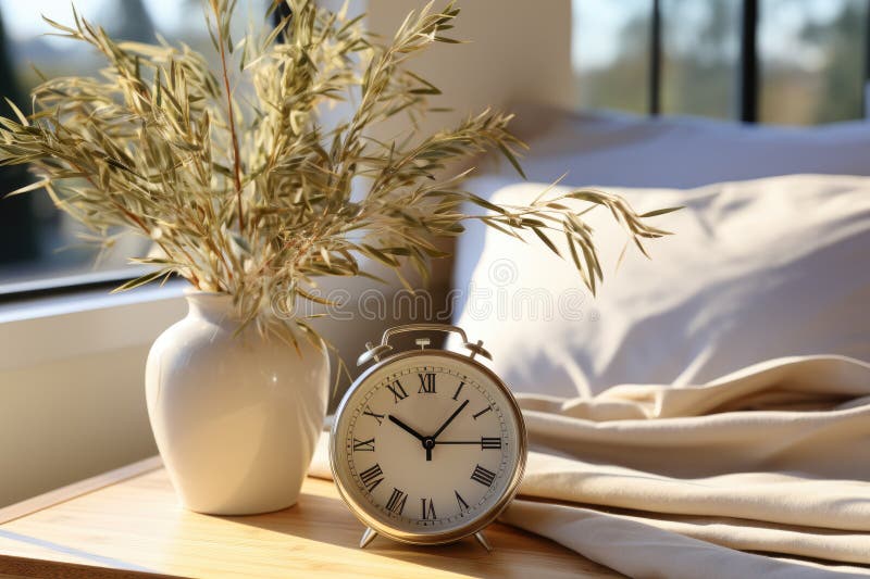 A Clock Sitting in the Middle of a Desert. Generative AI Image. Stock ...