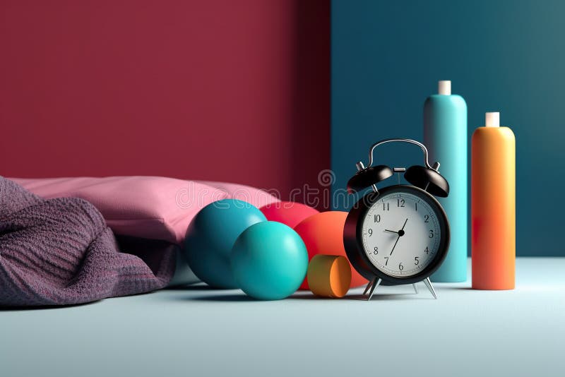 A Clock Sitting in the Middle of a Desert. Generative AI Image. Stock ...